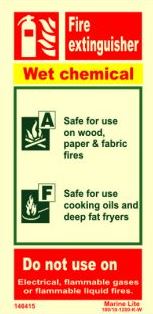 Self adh. Fire equipment sign - M28 Metal fire extinguisher | Products ...