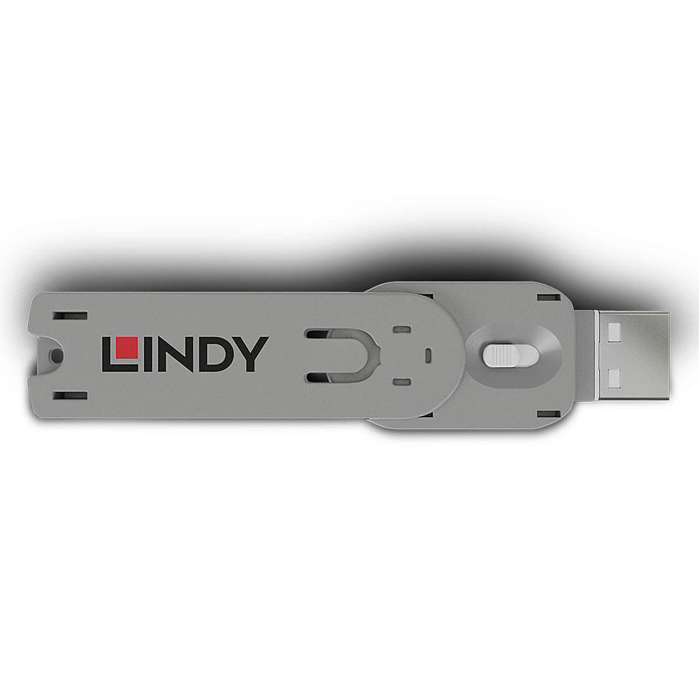 Port Blocker unlocking key USB Type A. White | Products | Traconed