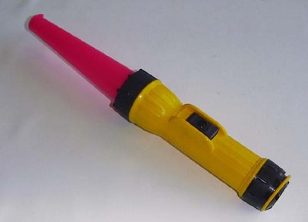 Marshalling stick with cone for night use | Products | Traconed